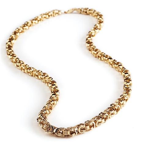 14k Gold Byzantine Braided Necklace – Vinder
