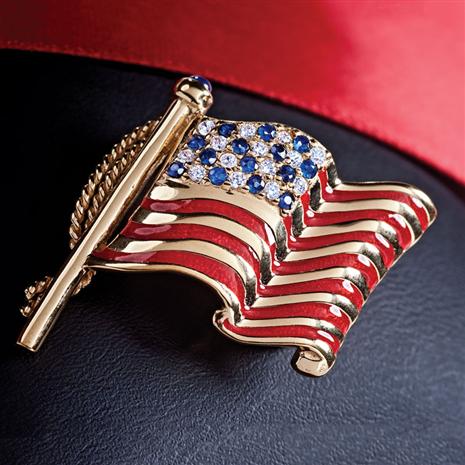 Sapphire & Diamondaura Patriot Pin / Pendant | Kare
