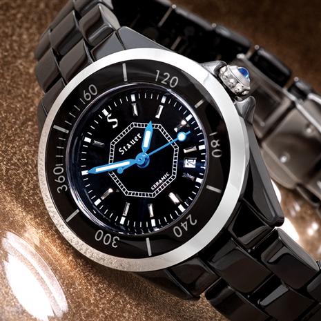 Ladies Black Ceramic Watch | Skyjo