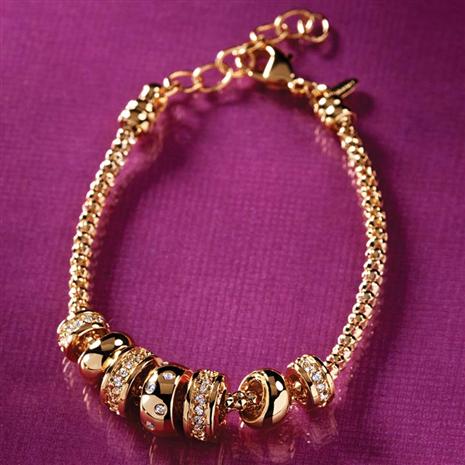 Stauer Golden Charm Bracelet | Podtags