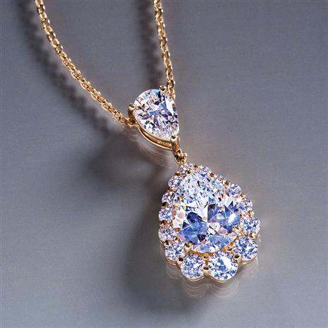 Diamondaura Royal Pear Pendant | Yaxo