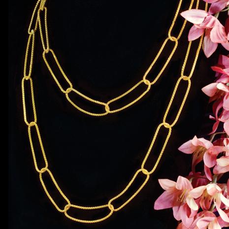 Stauer Strata Gold Finished Necklace | Twizio