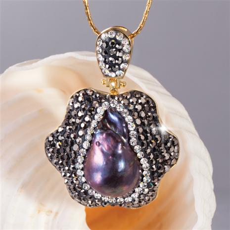 Baroque Pearl Necklace & 14k Gold-finished Chain | Bluepad