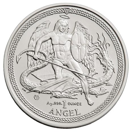 2014 Brilliant Uncirculated Silver Angel Coin | Dazzletube
