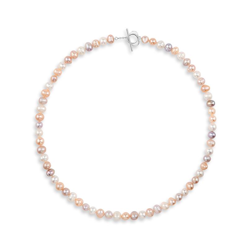 Mermaid's Rainbow Pearl Necklace