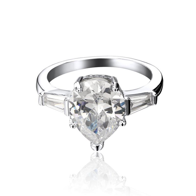 DiamondAura Pear & Baguette Ring