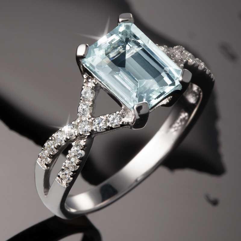 Aquamarine Ice Ring